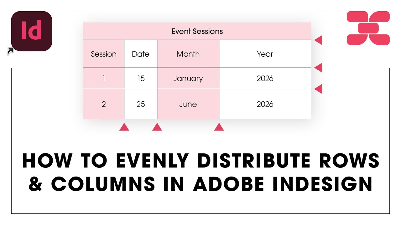 How to Evenly Distribute Rows & Columns in Adobe InDesign Beginner ...