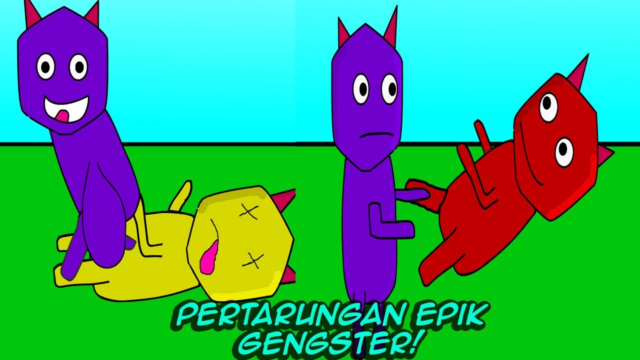 Pertarungan Epik Gengster! ANIMASI LUCU GENG - YouTube