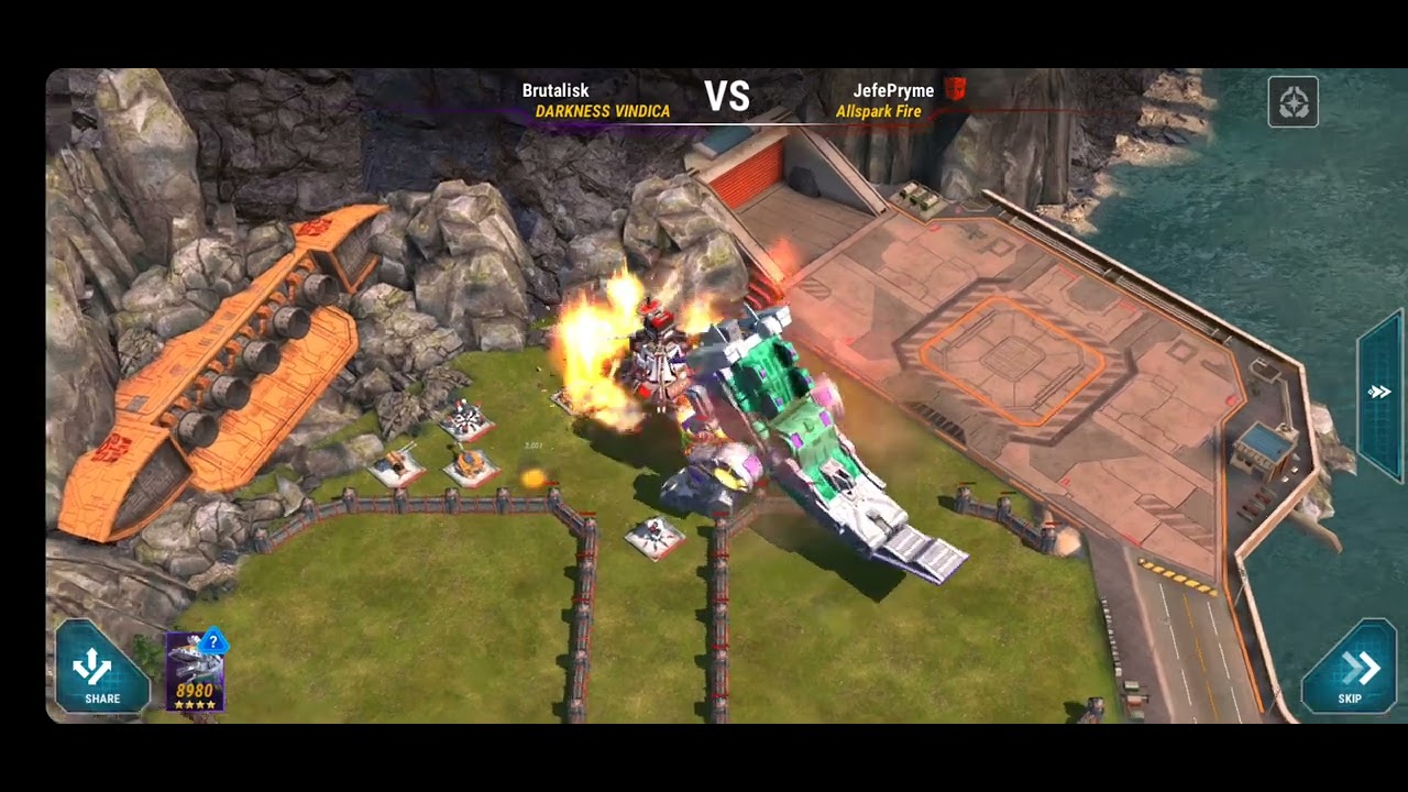 Trypticon vs base & Metroplex - Titan Assault. - YouTube