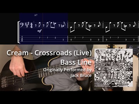 Eric Clapton (Cream) - Crossroads (Bass Line w/ Tabs and Standard ...
