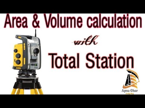 How to calculate Area and Volume with Total Station? - YouTube