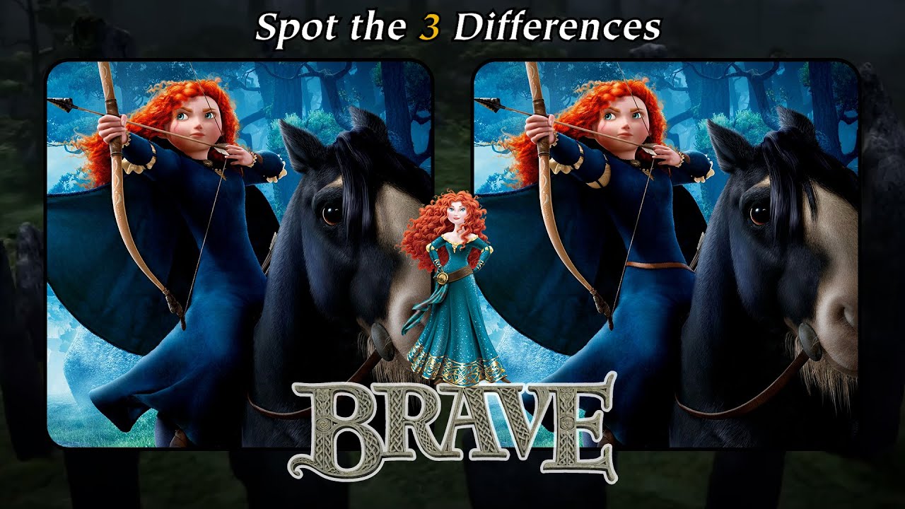FIND THE 3 DIFFERENCES | #brave #movie Quiz #36 - YouTube