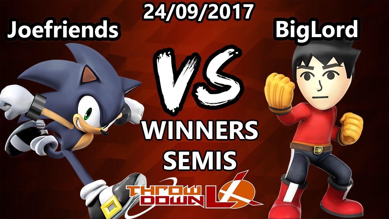 Throwdown LX #28 - Joefriends (Sonic, Lil Mac) vs BigLord (Mii Brawler ...