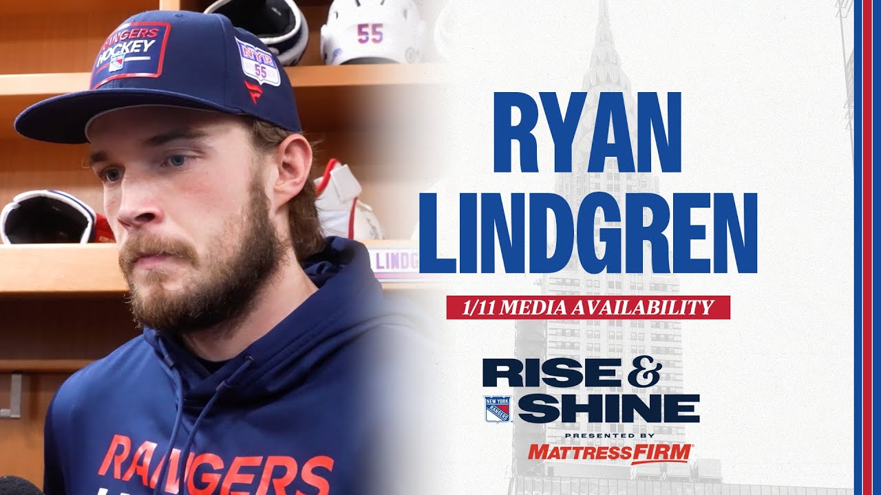 NYR at STL: Ryan Lindgren Pregame Media Availability | January 11, 2024 ...
