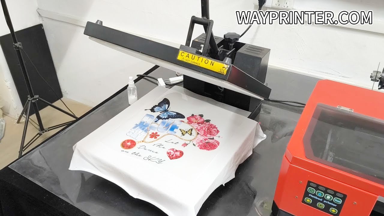 Print cloth white ink hot stamping machine T shirt printer shirt ...
