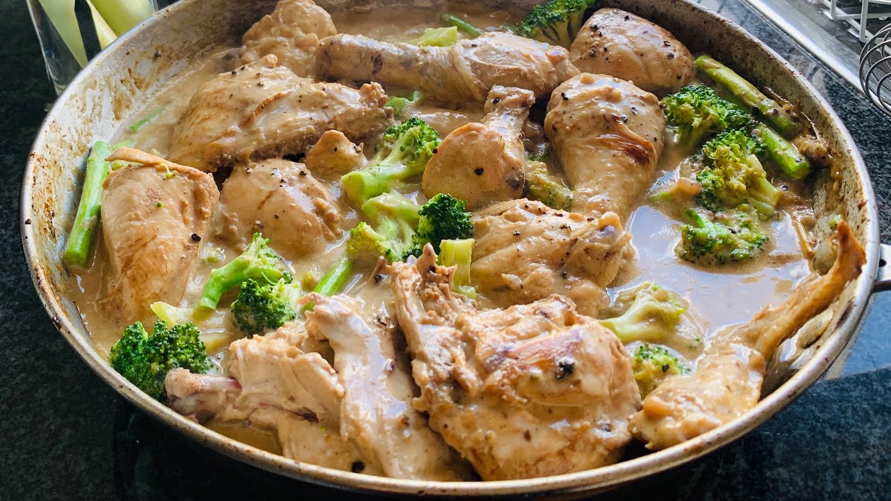 Ginataang Manok with broccoli | Chicken in coconut milk | Chicken ...