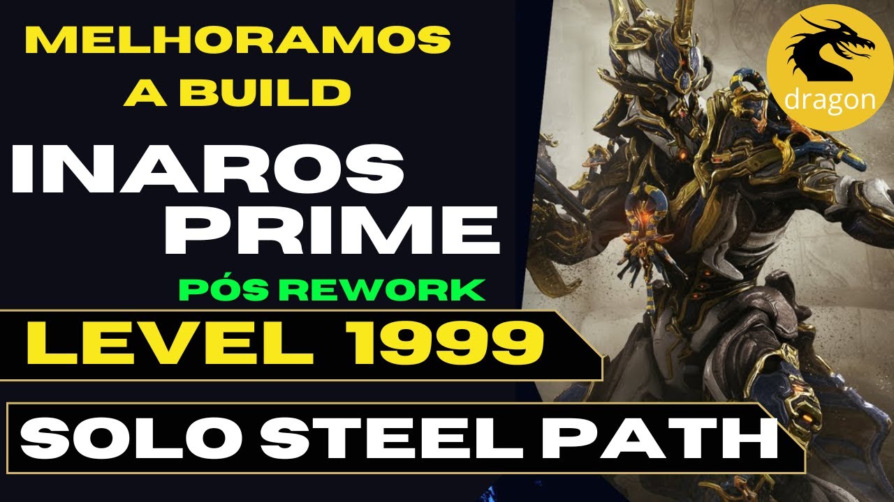 Warframe Inaros Prime Tank steel path build, gameplay contra level 1999 ...
