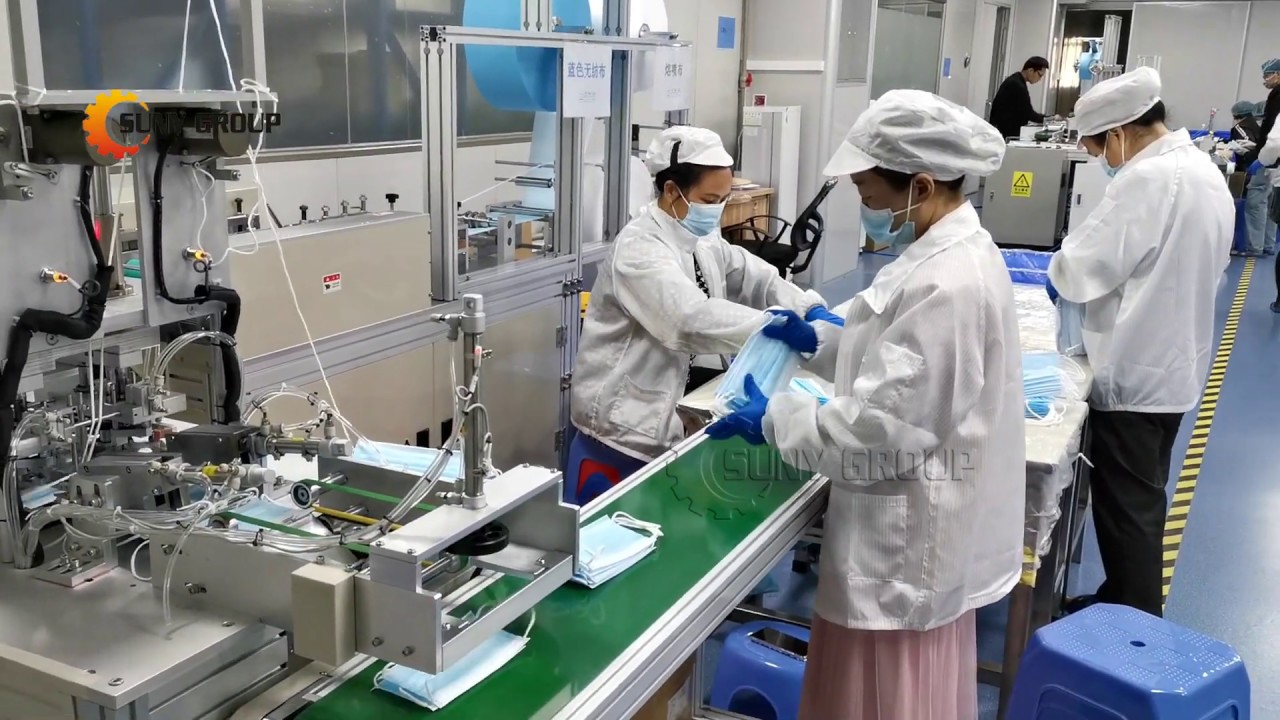 Disposable Mask Production Line in Stock (50-60 pcs/min) - YouTube