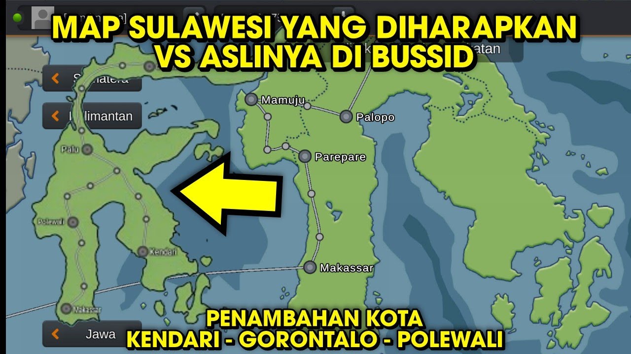Banyak map Yang Hilang !! Map Sulawesi Yang diharapkan VS Aslinya di ...