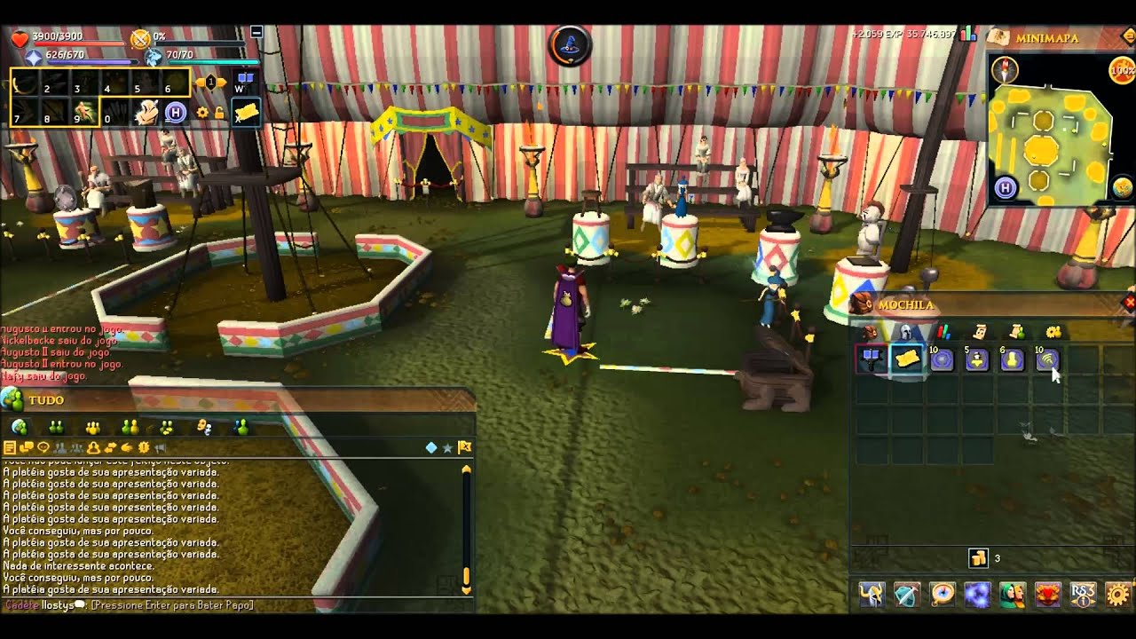 MiniGame Circo Runescape - YouTube
