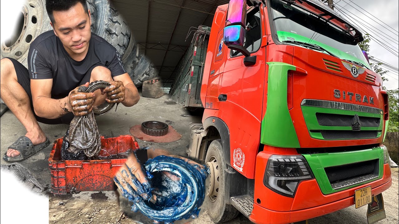 Auto repair:Instructions for maintenance and adding grease to container ...