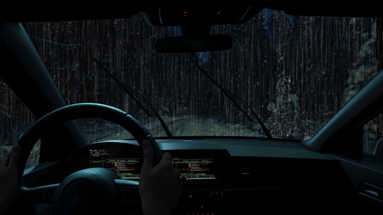 8 Hours of Driving in Rain for Sleeping - Virtual Drive Through The ...