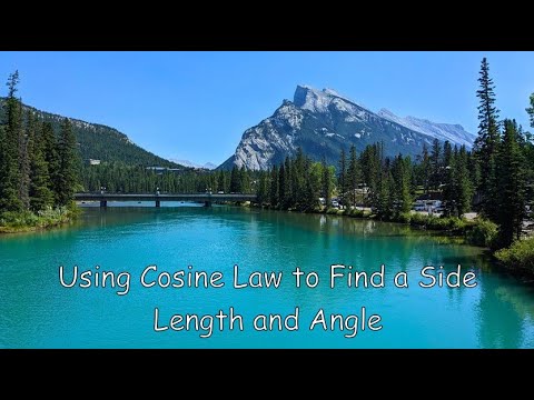 Using Cosine Law to Find a Side Length and Angle - YouTube