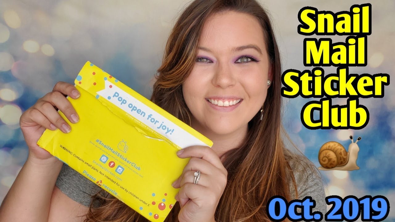 Snail Mail Sticker Club Unboxing | October 2019 - YouTube