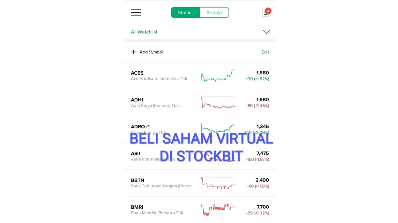 Tutorial Simulasi Jual Beli Saham di Stockbit - YouTube