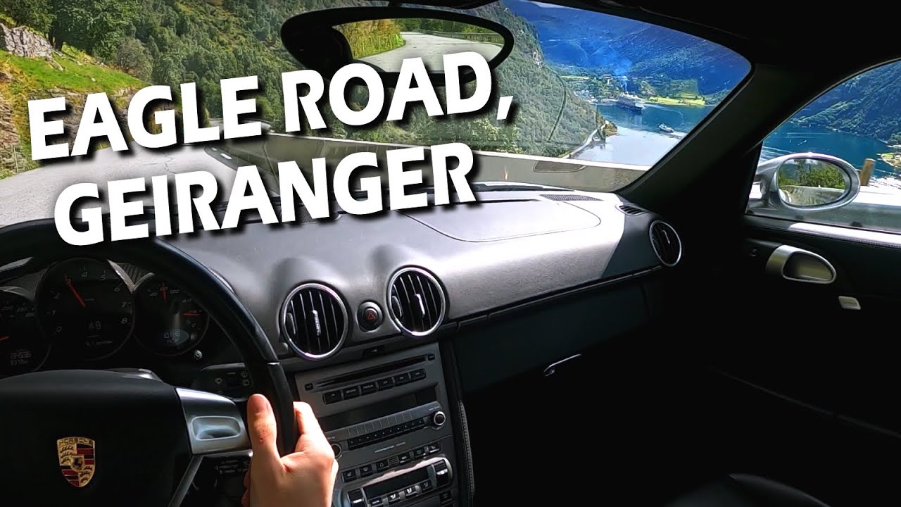 Descent to Geiranger, Norway in a Porsche (POV Binaural audio) - YouTube