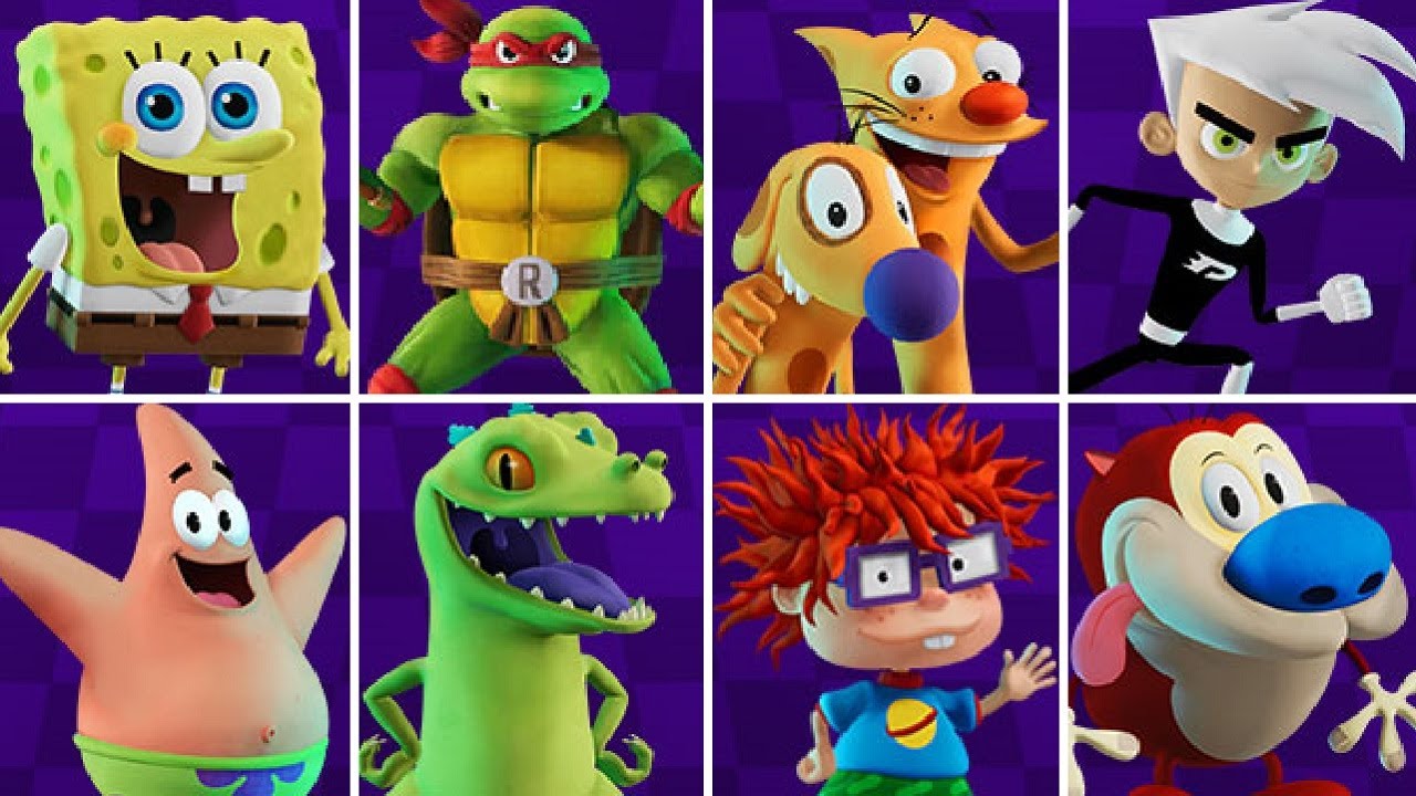 Nickelodeon Kart Racers 2 - All Characters - YouTube