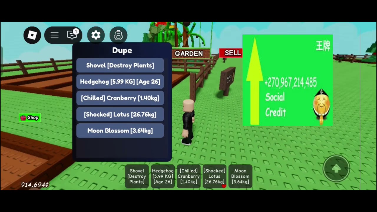 Grow a garden dupe script! Made by Narukisora!!! - YouTube