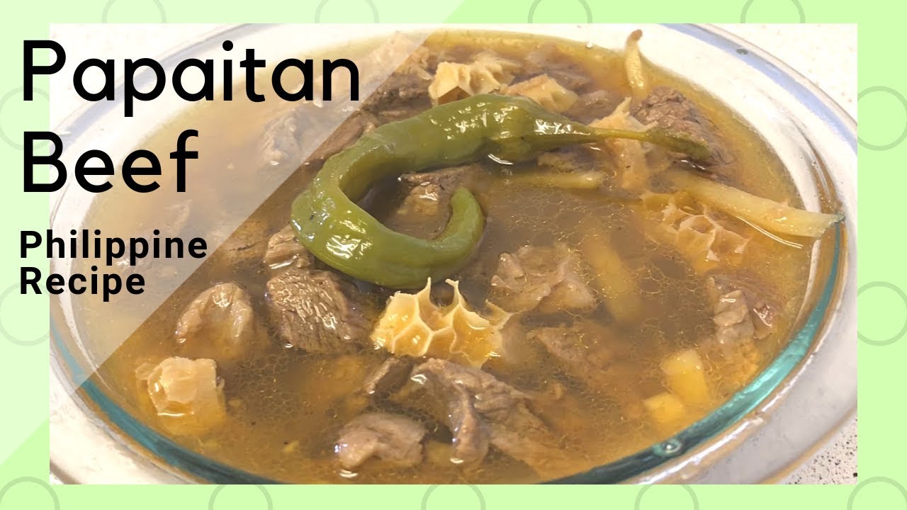 Beef Papaitan - YouTube