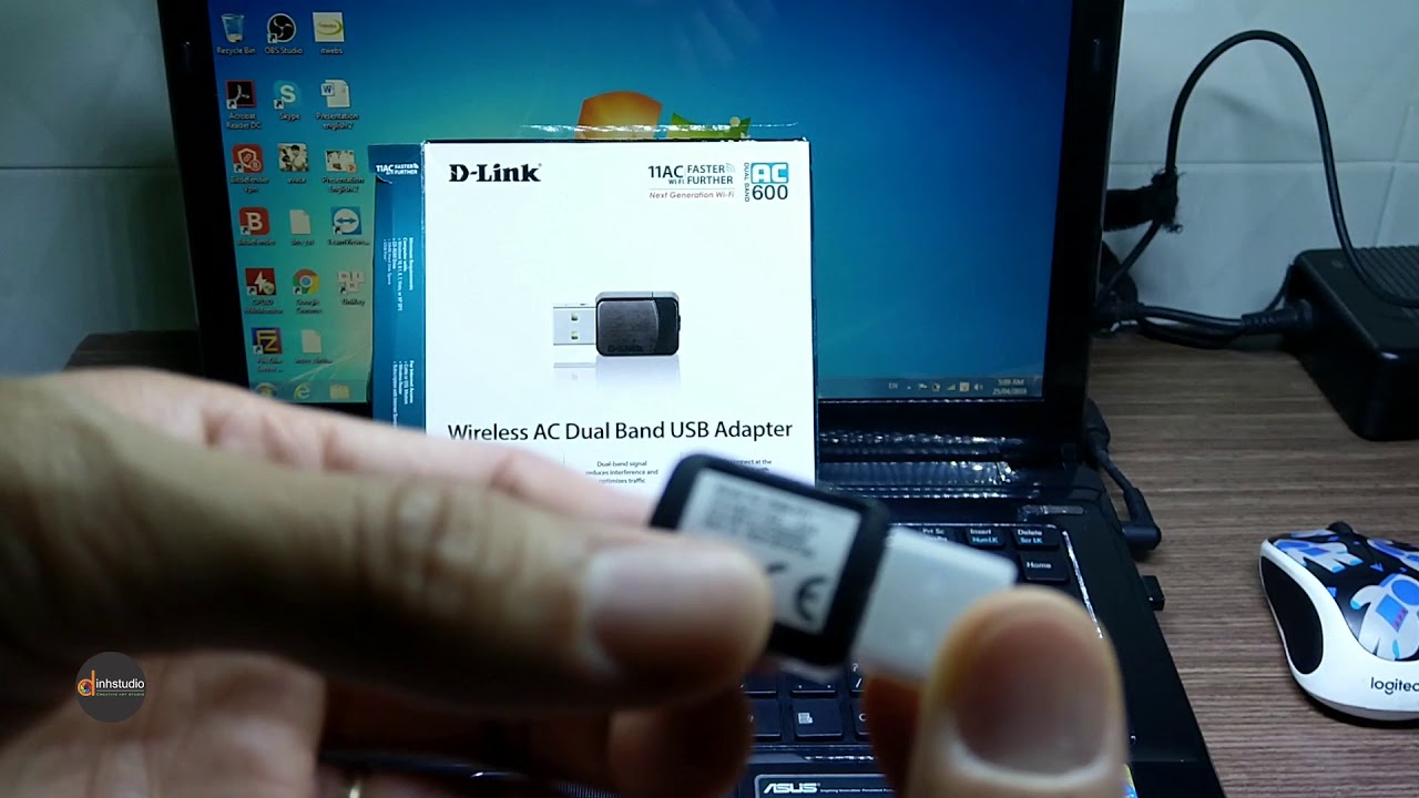 Khui hộp và hướng dẫn cài Driver cho D-Link Wireless USB Adapter DWA ...