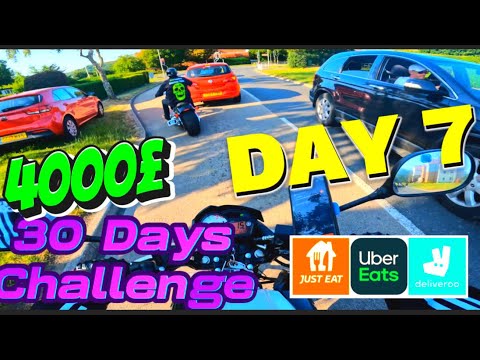 30 Days £4,000 CHALLENGE RIDING UBER EATS JUST EATS | DELIVEROO IN UK #day7 Episode 7 - YouTube