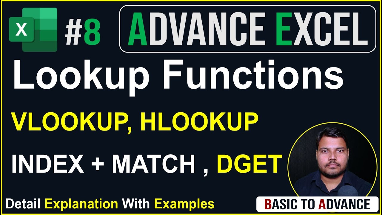 Ms Excel Functions Vlookup Hlookup Index Match Dget Tutorial For
