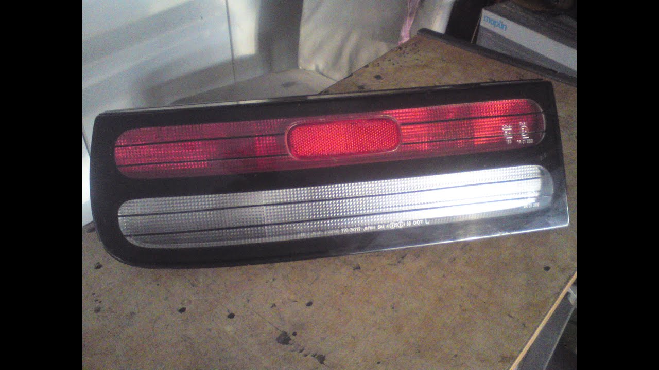Tinted 300ZX LED 99 tails & the car they are now on. - YouTube