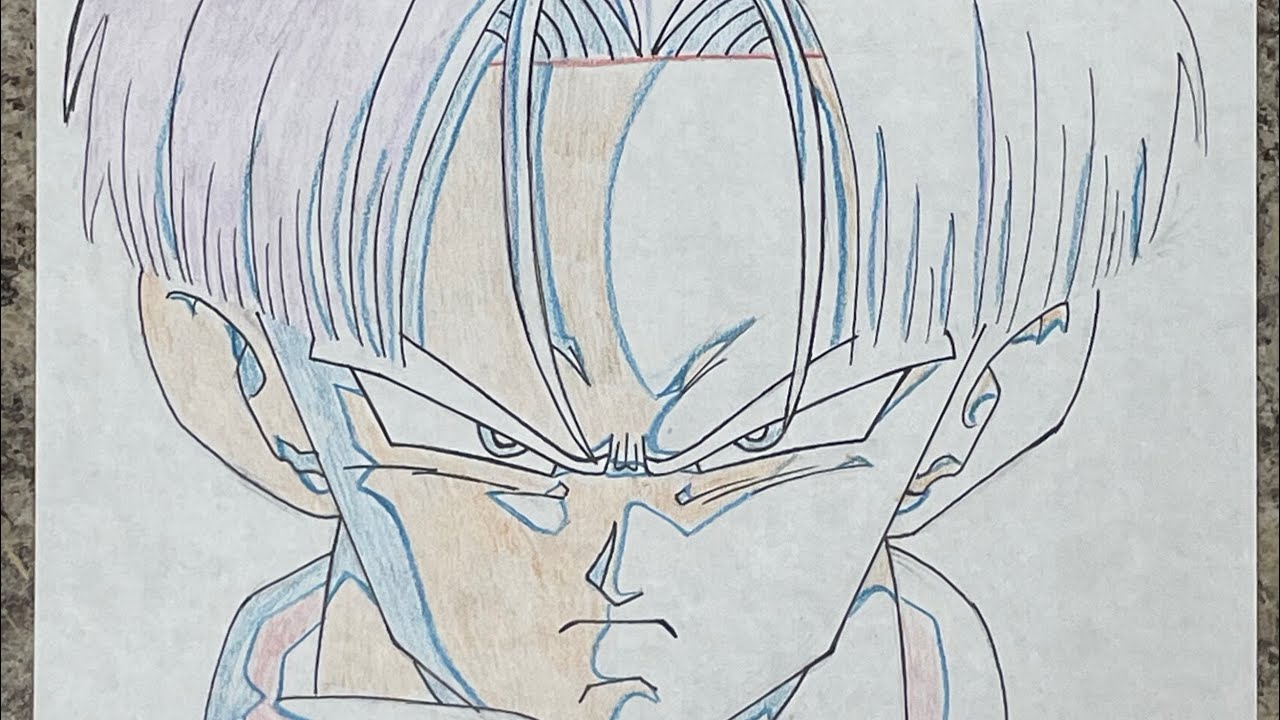 Drawing DBS Future Trunks in a DBZ Genga Style! - YouTube