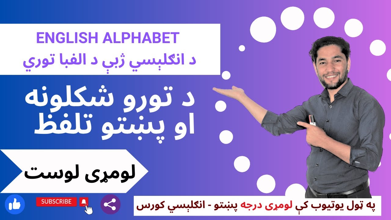 The English Alphabet | د انګلېسي ژبې د الفبا توري له پښتو تلفظ سره | Alphabet for Kids | ABC ...