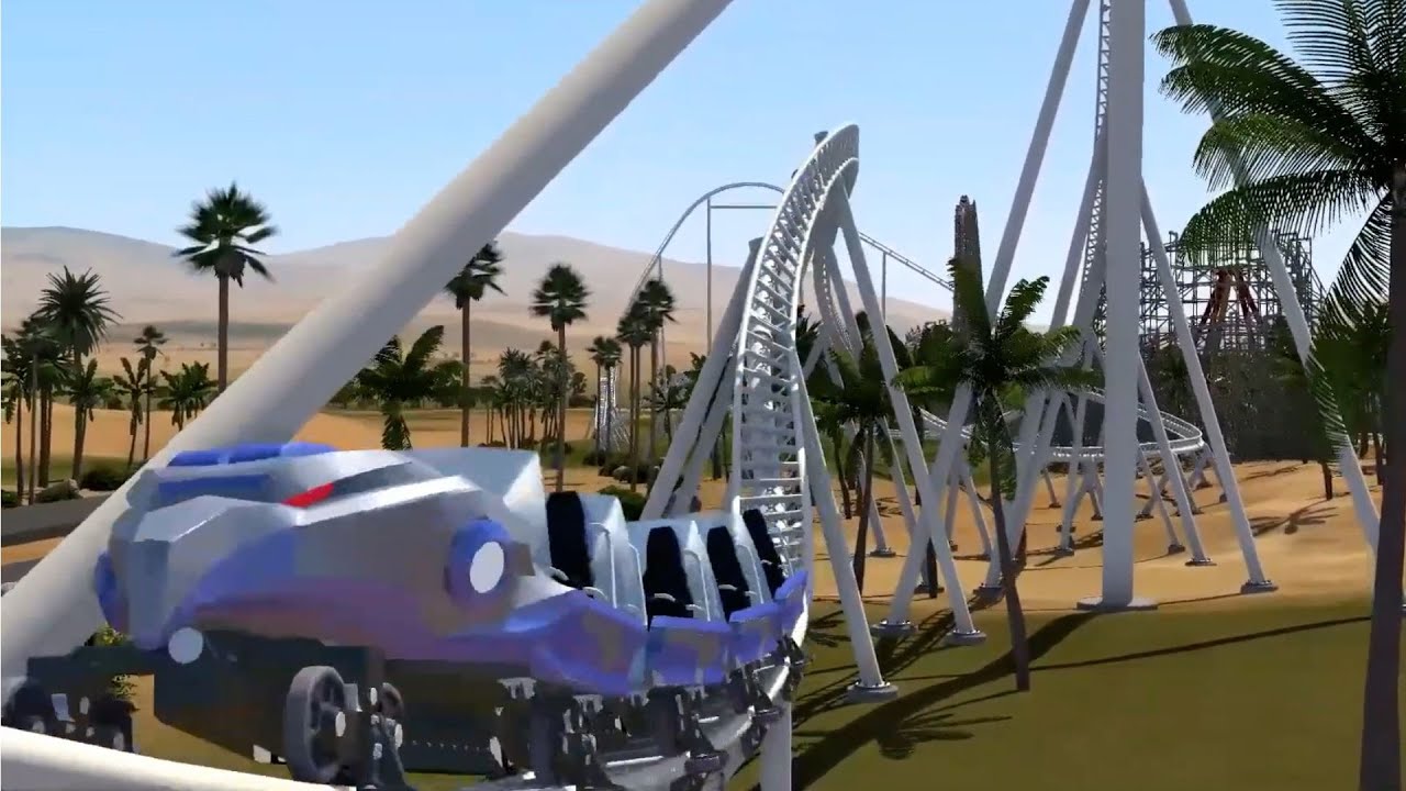 FALCON'S FLIGHT Official POV/Off Ride Animation Video | Six Flags ...