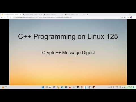 C++ Programming on Linux - Crypto++ Message Digest - YouTube