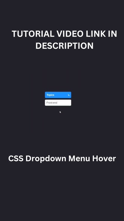 Css Dropdown Menu Hover📌 Shorts Dropdown Programming Coding Css Webdevelopment Youtube