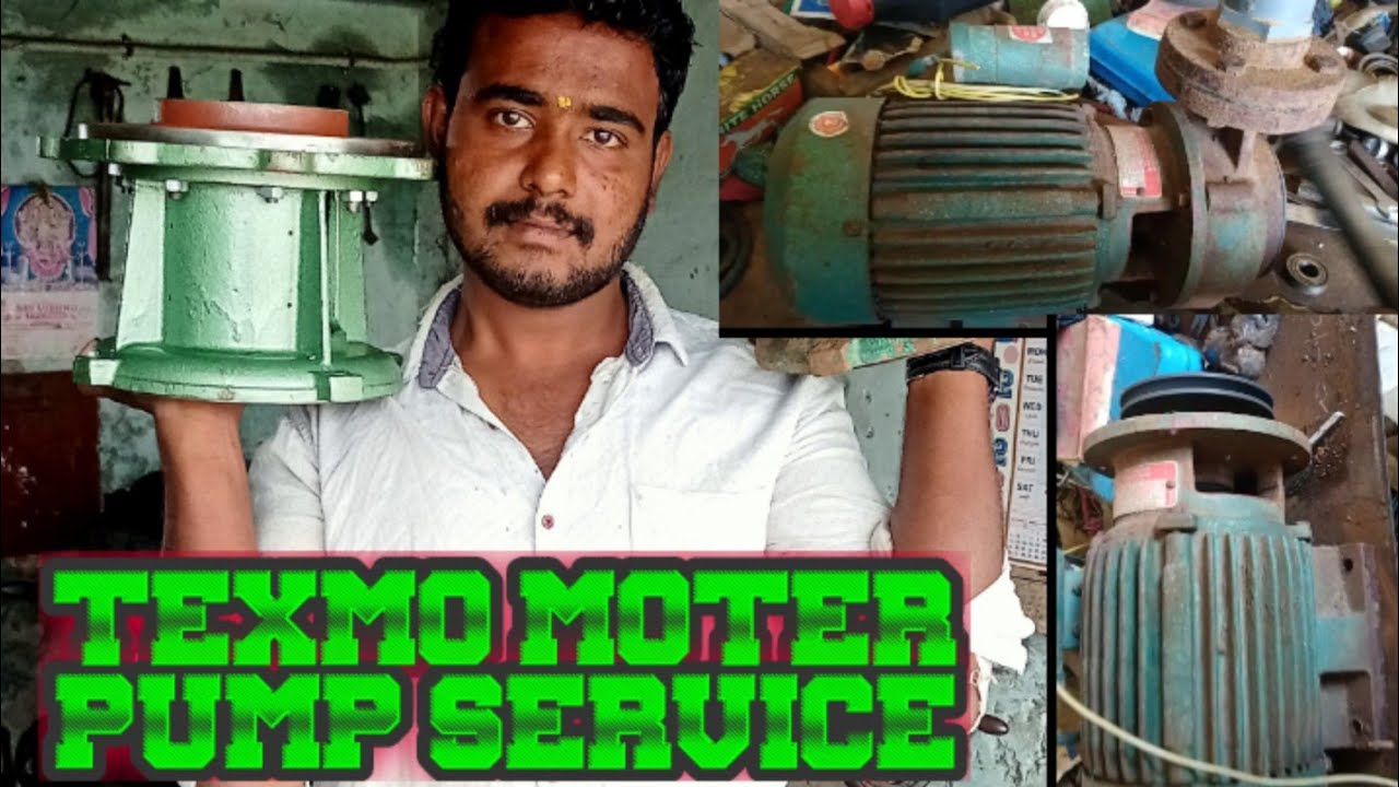 TEXMO| texmo moter pump service | oil seal change | texmo moter pump ...