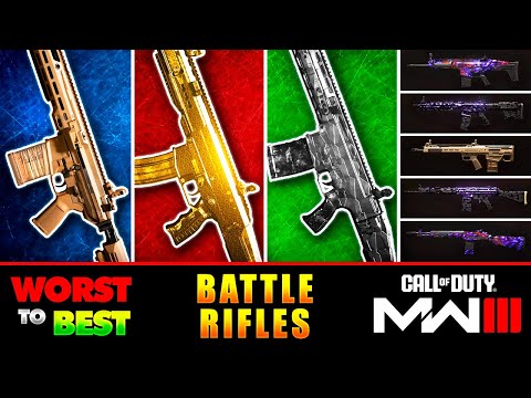 MW3 Battle Rifles Ranked WORST to BEST! [Modern Warfare 3]