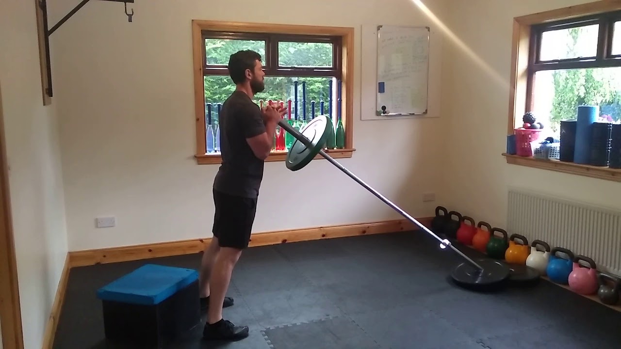 Landmine Box Squat - YouTube