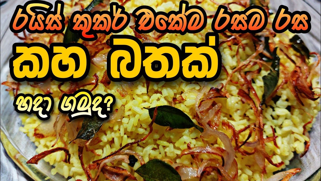 Yellow Rice | රයිස් කුකර් එකෙන්ම කහ බතක් හදමුද | Kaha bath recipe | The ...