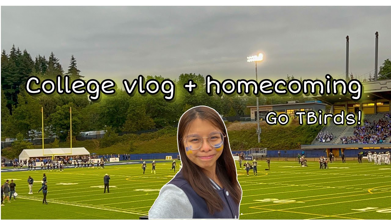 [College vlog] Study vlog + First Homecoming - YouTube
