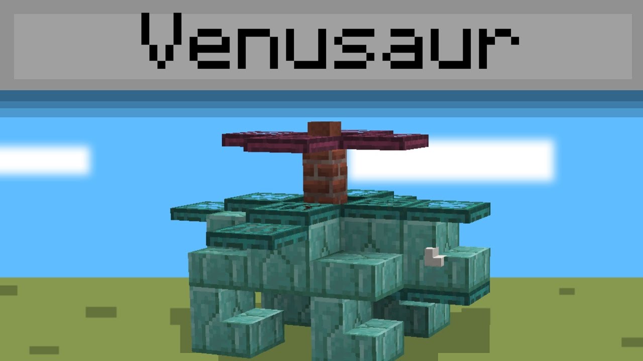 Minecraft | How To Build: Venusaur ( Pokémon ) - YouTube