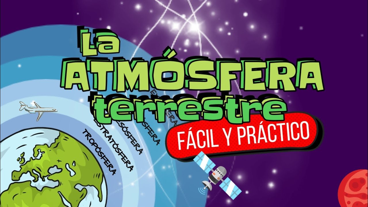 Capas de la ATMÓSFERA⚡ troposfera, estratosfera, mesosfera, termosfera ...
