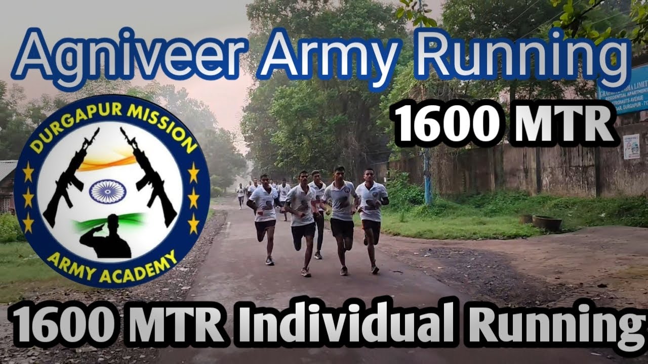 Agniveer Army Running//1600 MTR Individual Running Test - YouTube