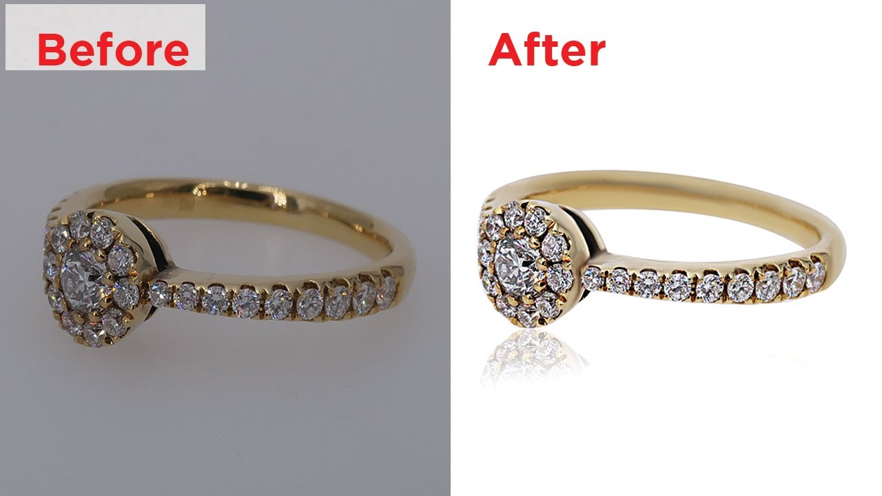 Basic jewelry retouching in jewelry photo retouch 01 Photoshop CC - YouTube