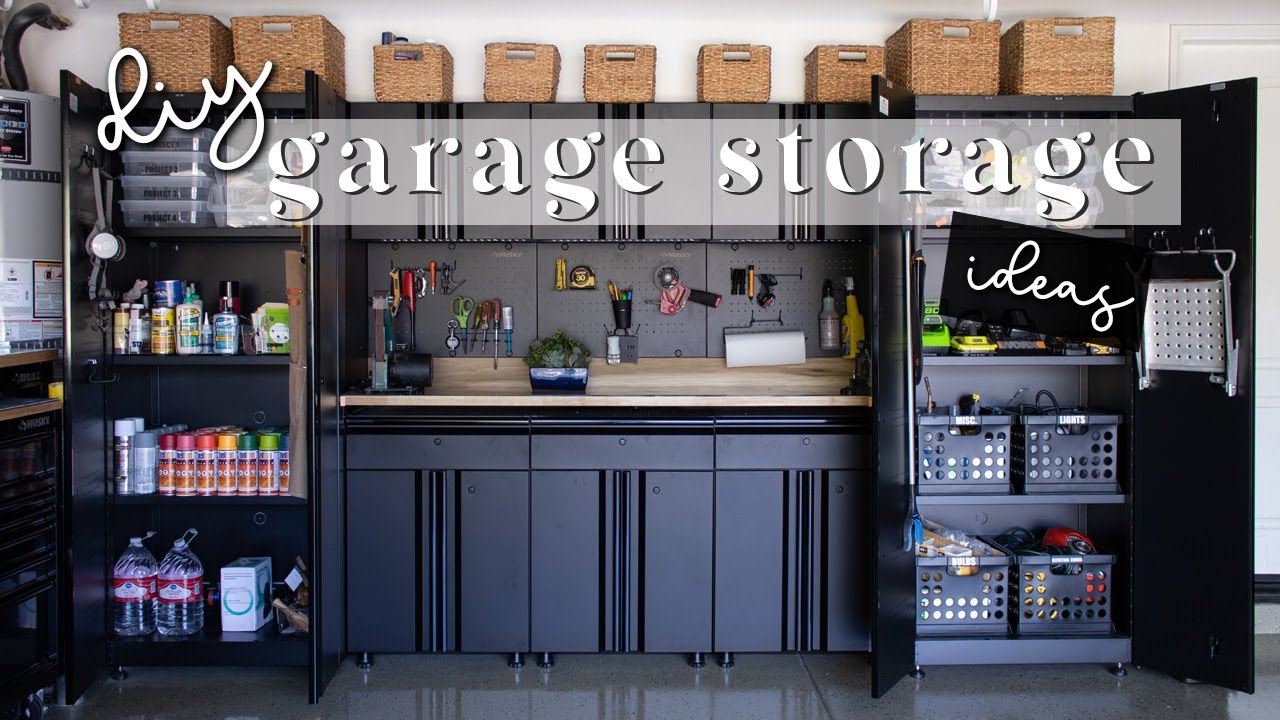 DIY Garage Storage Ideas- Makeover Part 2 - YouTube
