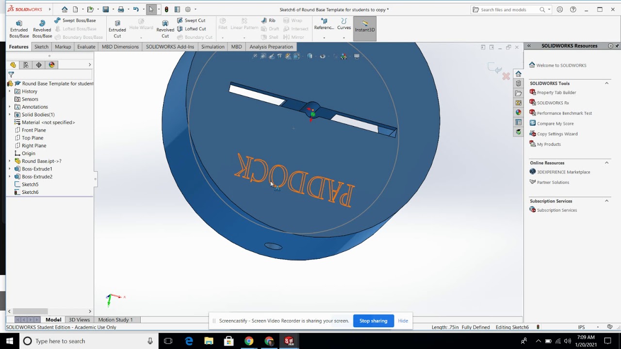 Adding text to LED light base_ 3D Printing - YouTube