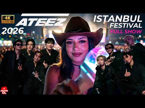 ATEEZ LIVE in ISTANBUL TURKIYE 4K 2026 FULL SHOW | ISTANBULFEST VLOG