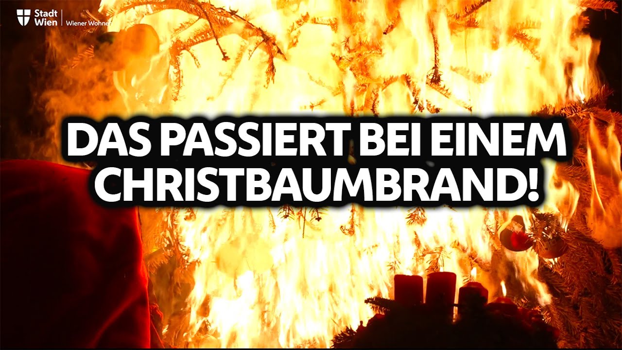 Frohe Weihnachten! Der erste Christbaum brennt! - YouTube
