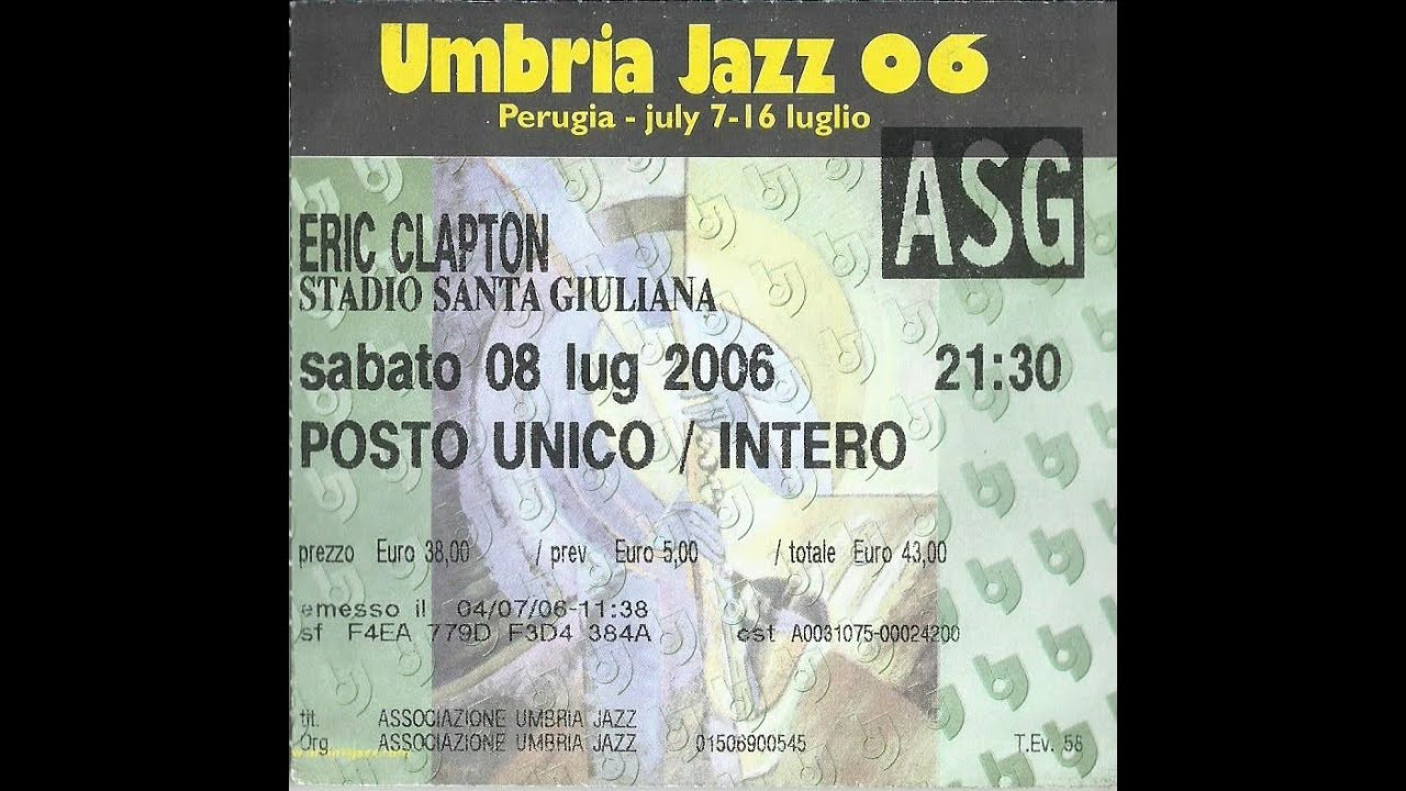 ERIC CLAPTON @Umbria Jazz - Perugia (July 8, 2006) - YouTube
