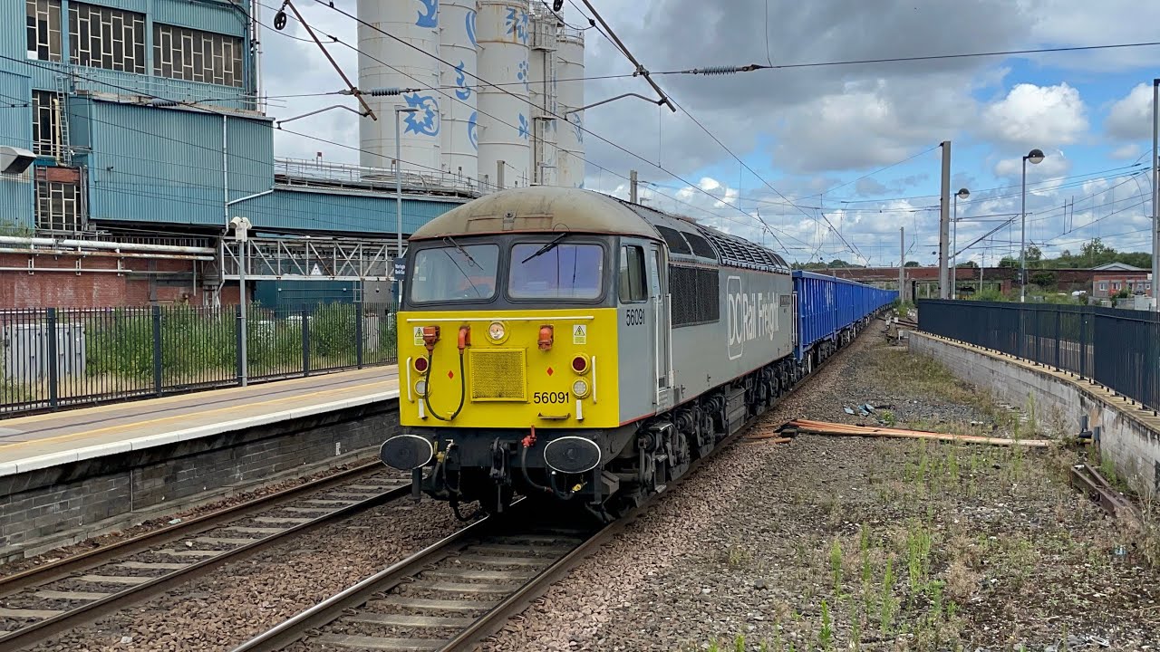 DC Rail 56091, LSL Midland Pullman HST, TFW Class 175 and freight at ...