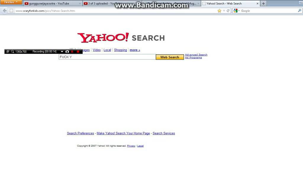 Old Yahoo! search engine - YouTube
