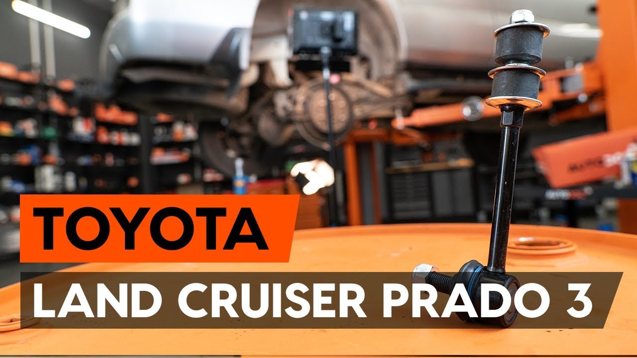 Hvordan bytte bak stabilisatorstag på TOYOTA LAND CRUISER PRADO 3 (J120 ...