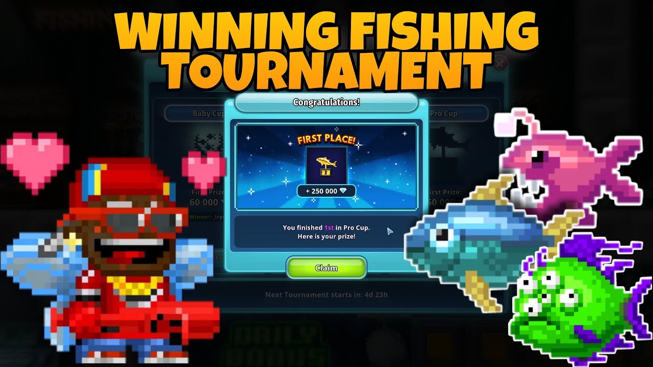 WINNING FISHING TOURNAMENT | Pixel Worlds - YouTube